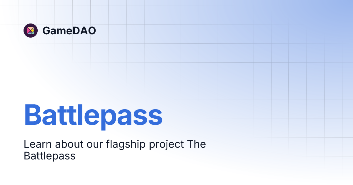 Battlepass | GameDAO